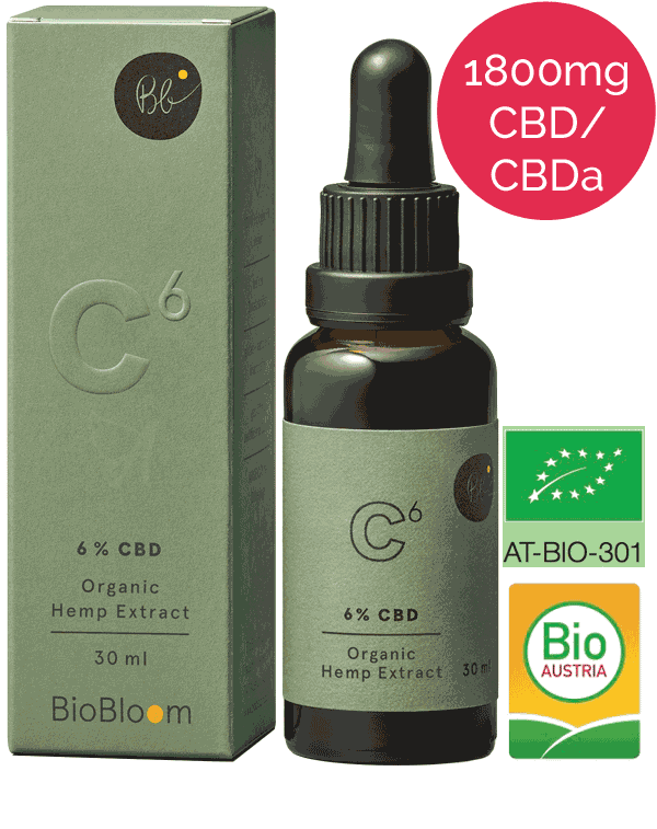 BioBloom 6% CBD oil – certified organic | for the Ageless