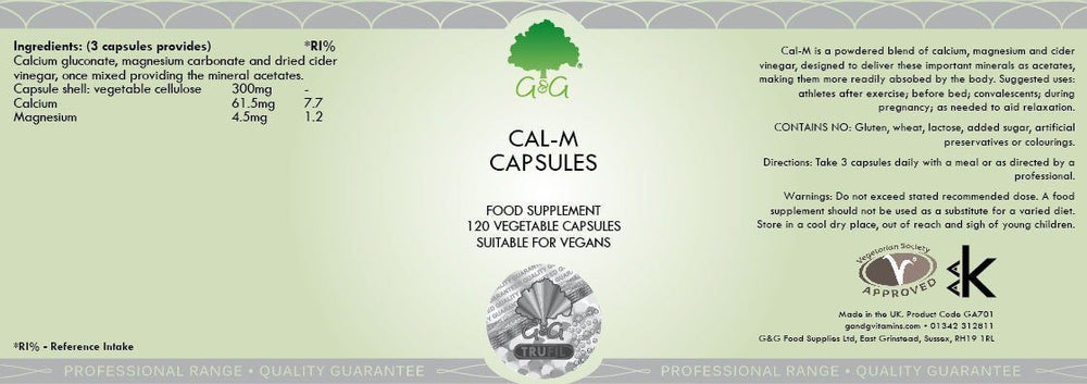 Cal-M capsules or powder – G&G Vitamins