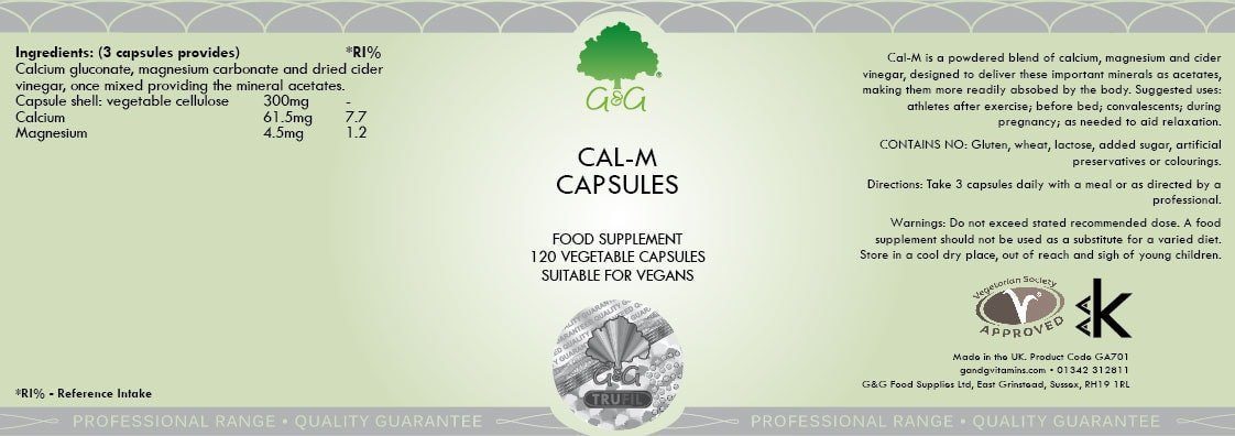 Cal-M capsules or powder – G&G Vitamins