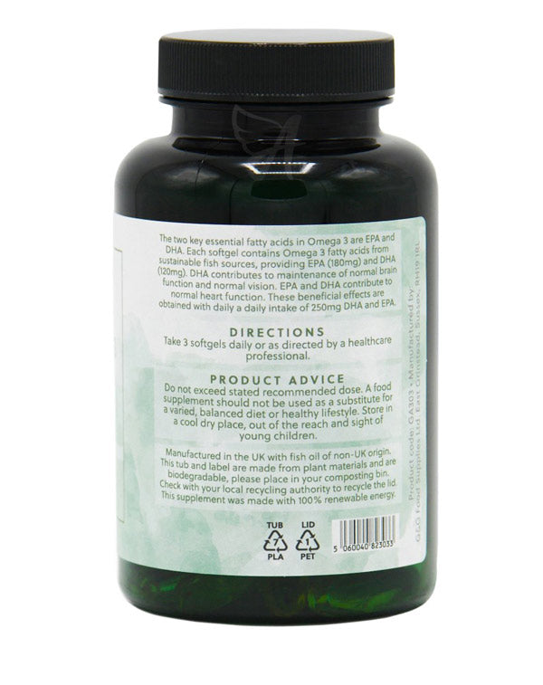 Omega 3 fish oil 3000mg softgels | for the Ageless