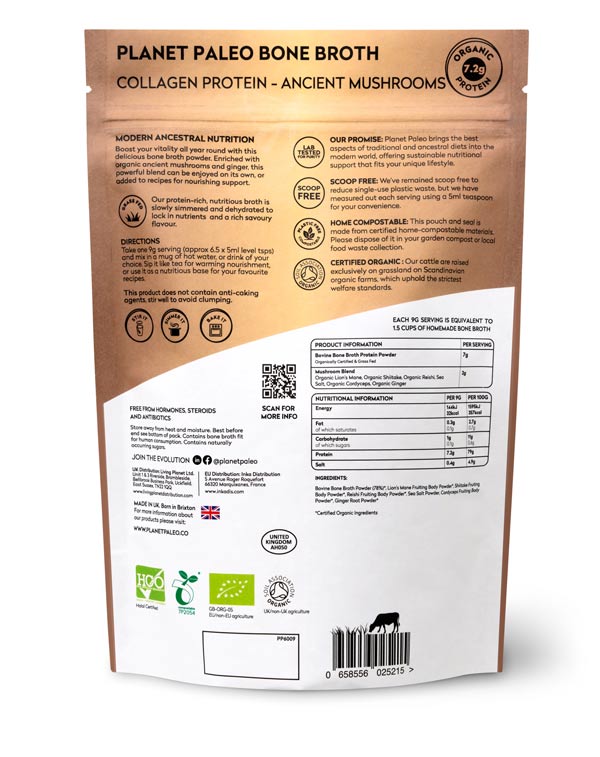 Ancient mushroom bone broth | for the Ageless