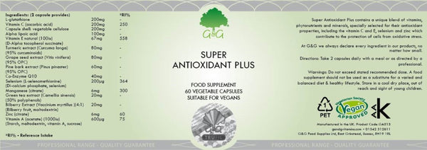 Super Antioxidant Plus Capsules | for the Ageless